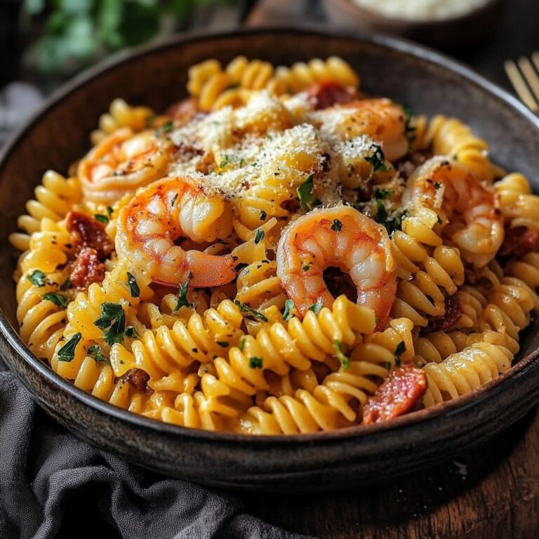 Fusilli with Shrimp, Chorizo, and Melted Parmesan 🦐🧀 – Best Recipes