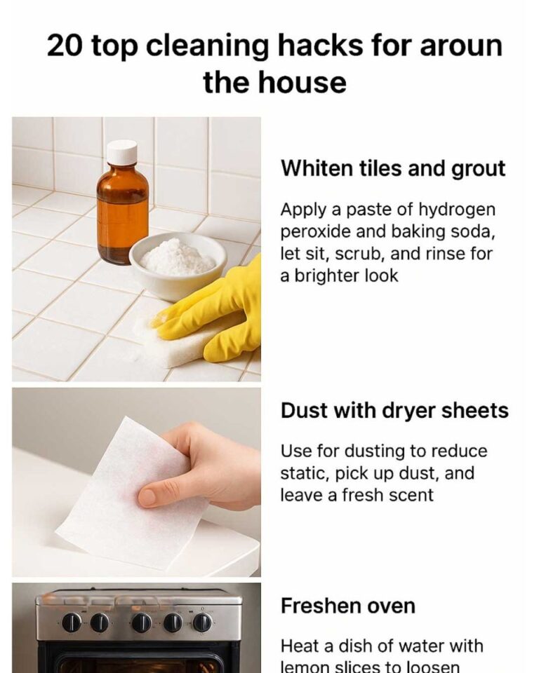 20 best cleaning tips for around the house. – Best Recipes