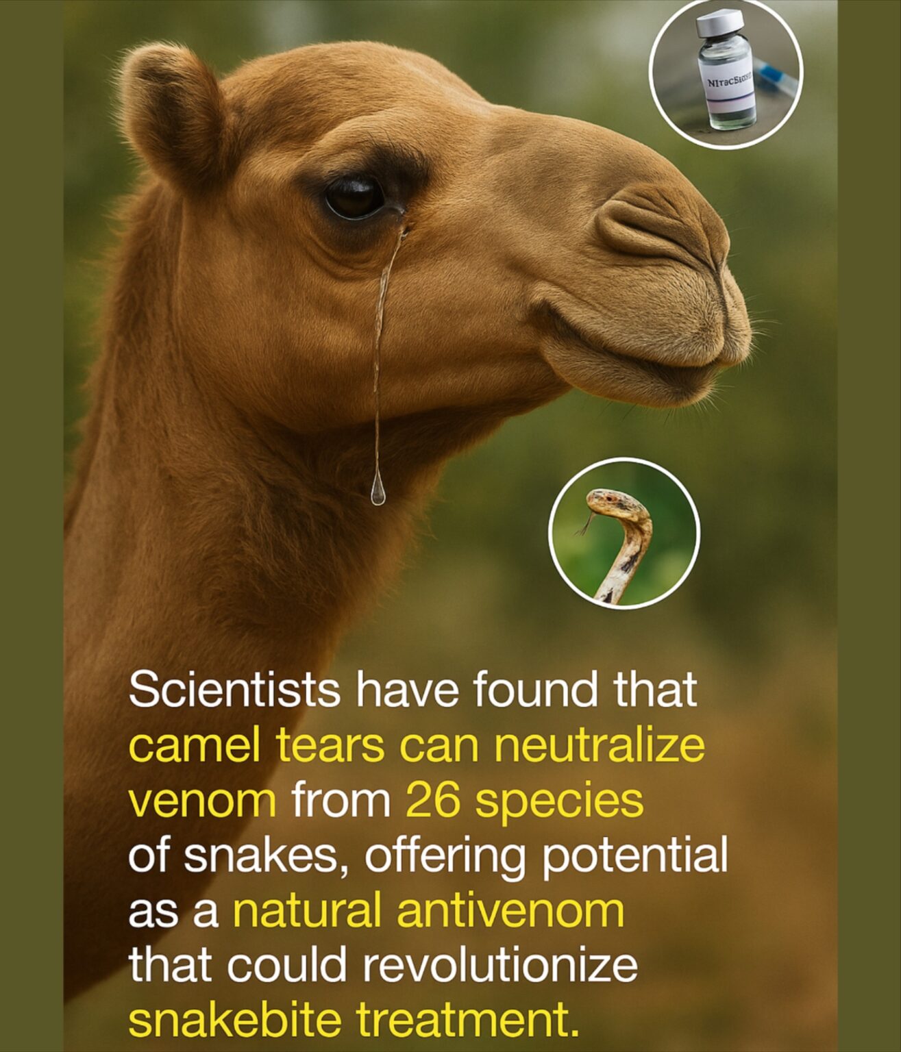 Camel Tears: Nature’s Surprising Snakebite Shield – recipes